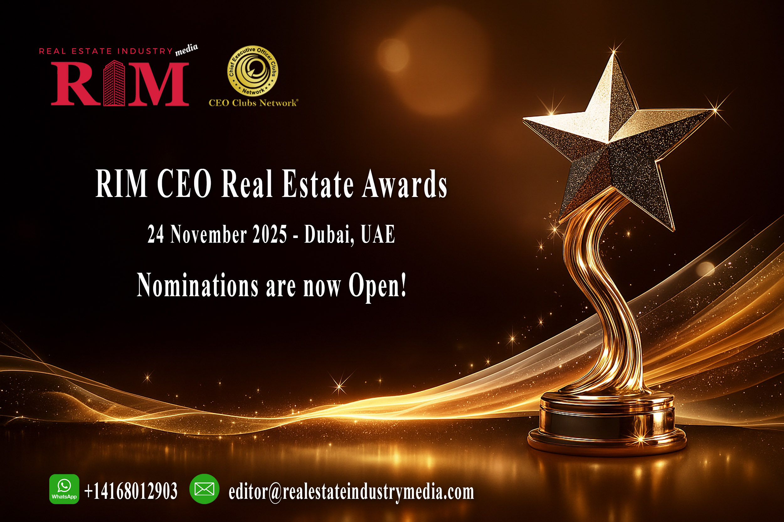 RIM CEO Real Estate Awards 2025 - RIM - CEO Club
